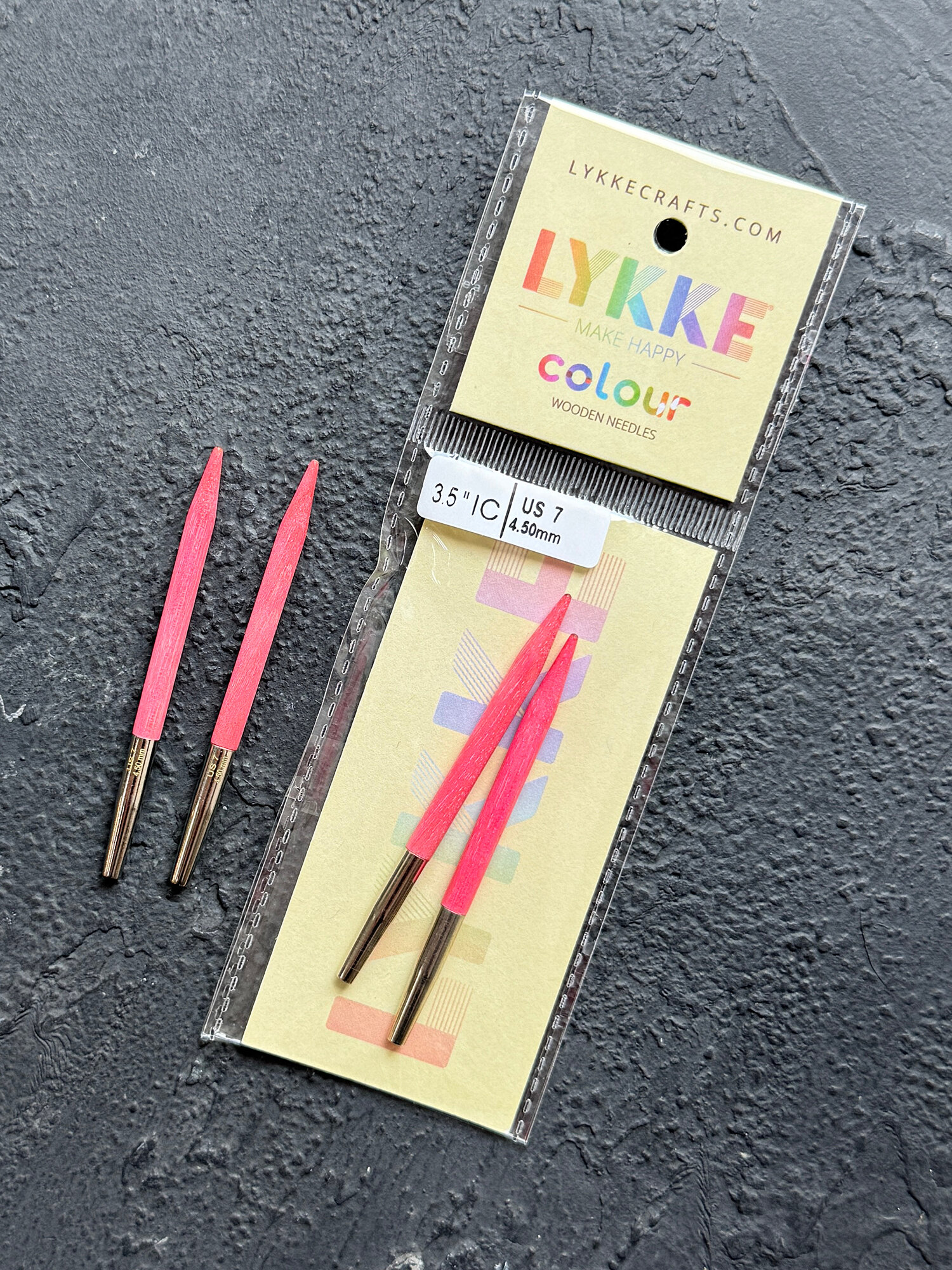 Lykke Colour Съёмные спицы 7 см Дерево (4.50 мм, )