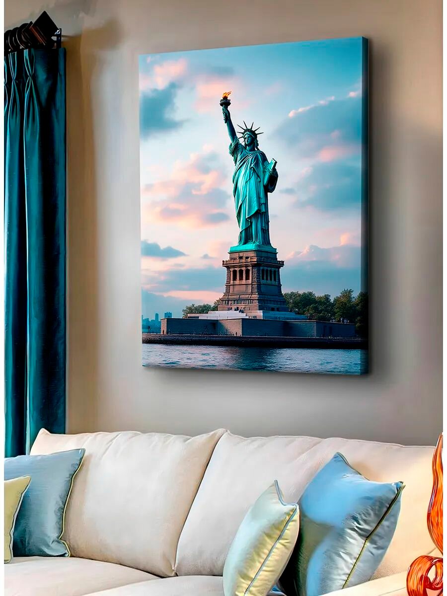 Картина "Статуя свободы", на стену 30х40см 1шт.