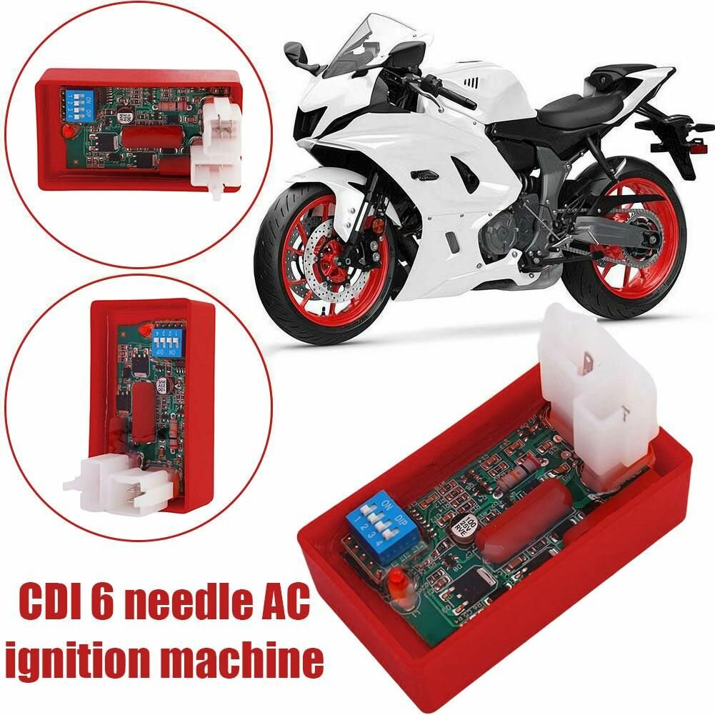 Программируемый CDI для мотоцикла Lgnition 6 Pin AC CDI Racing Box DIP-переключатель скорости