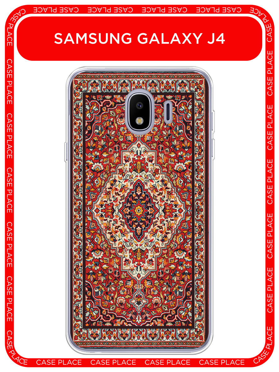 Чехол на Samsung Galaxy J4 / Самсунг Галакси Джей 4 с принтом Красный ковёр
