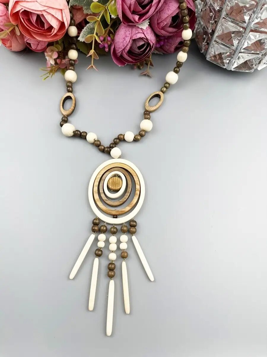 Колье, бисер