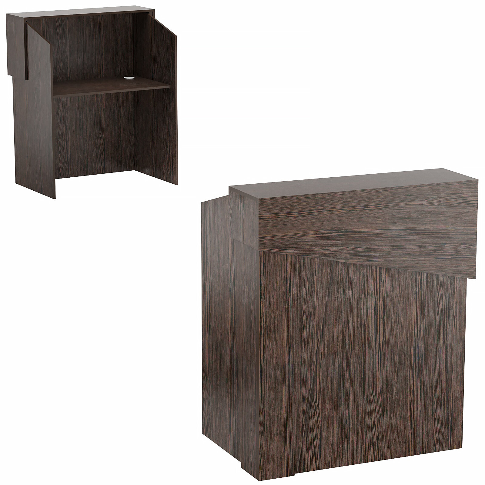 Стойка Ресепшн АРТ №2-А, Дуб Венге. Производитель товара - компания ТОБ.