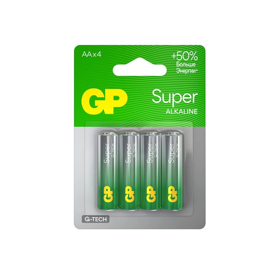 Батарейка GP Batteries Super Алкалин AA пальчиковая LR6 1,5 В (12 шт.)