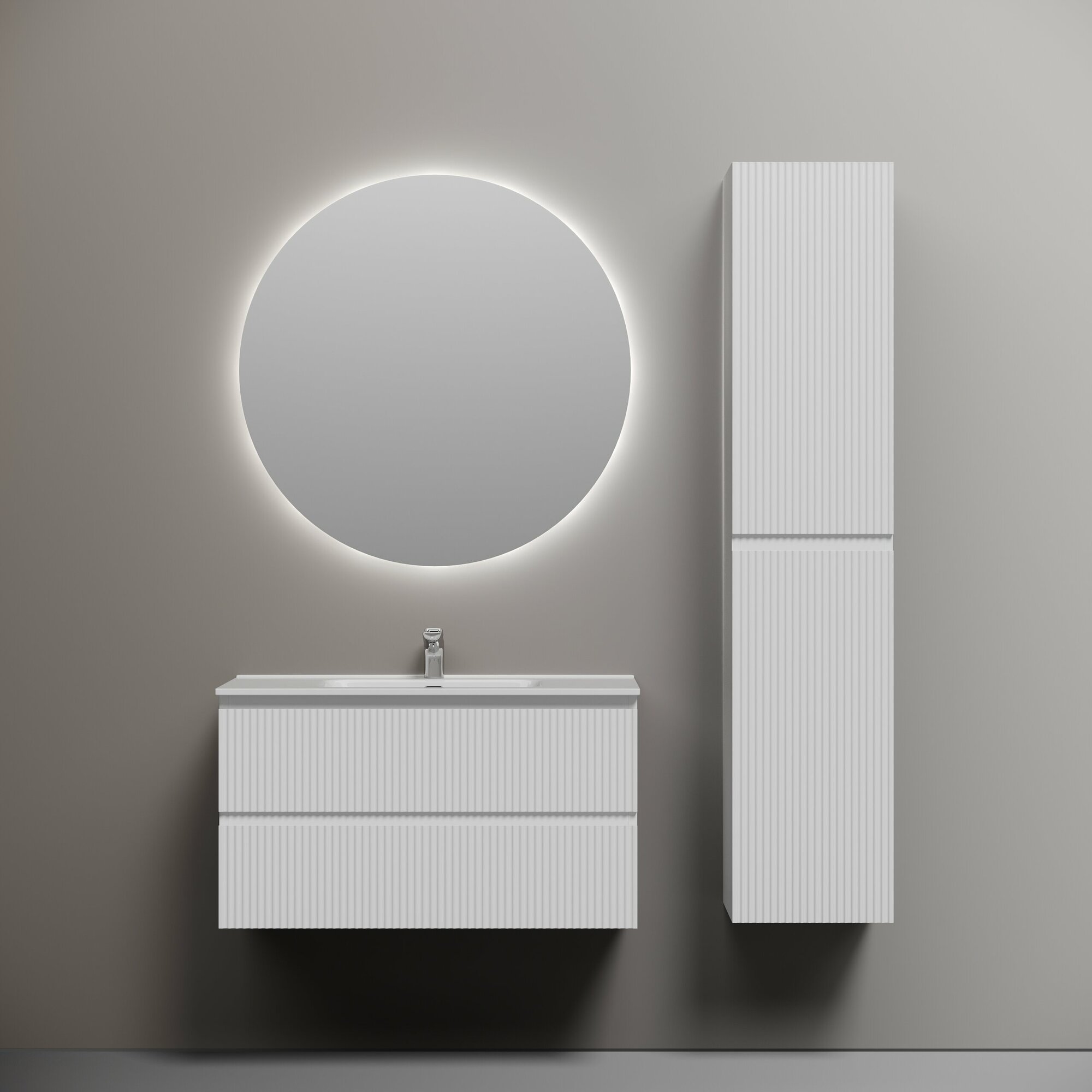 Тумба с раковиной Sancos Snob R SNR90W 90 см Bianco