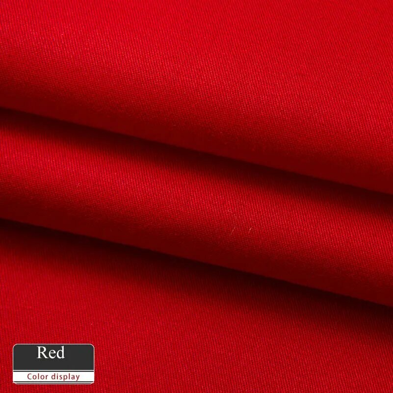 Хлопковая саржевая ткань для пошива Красный
