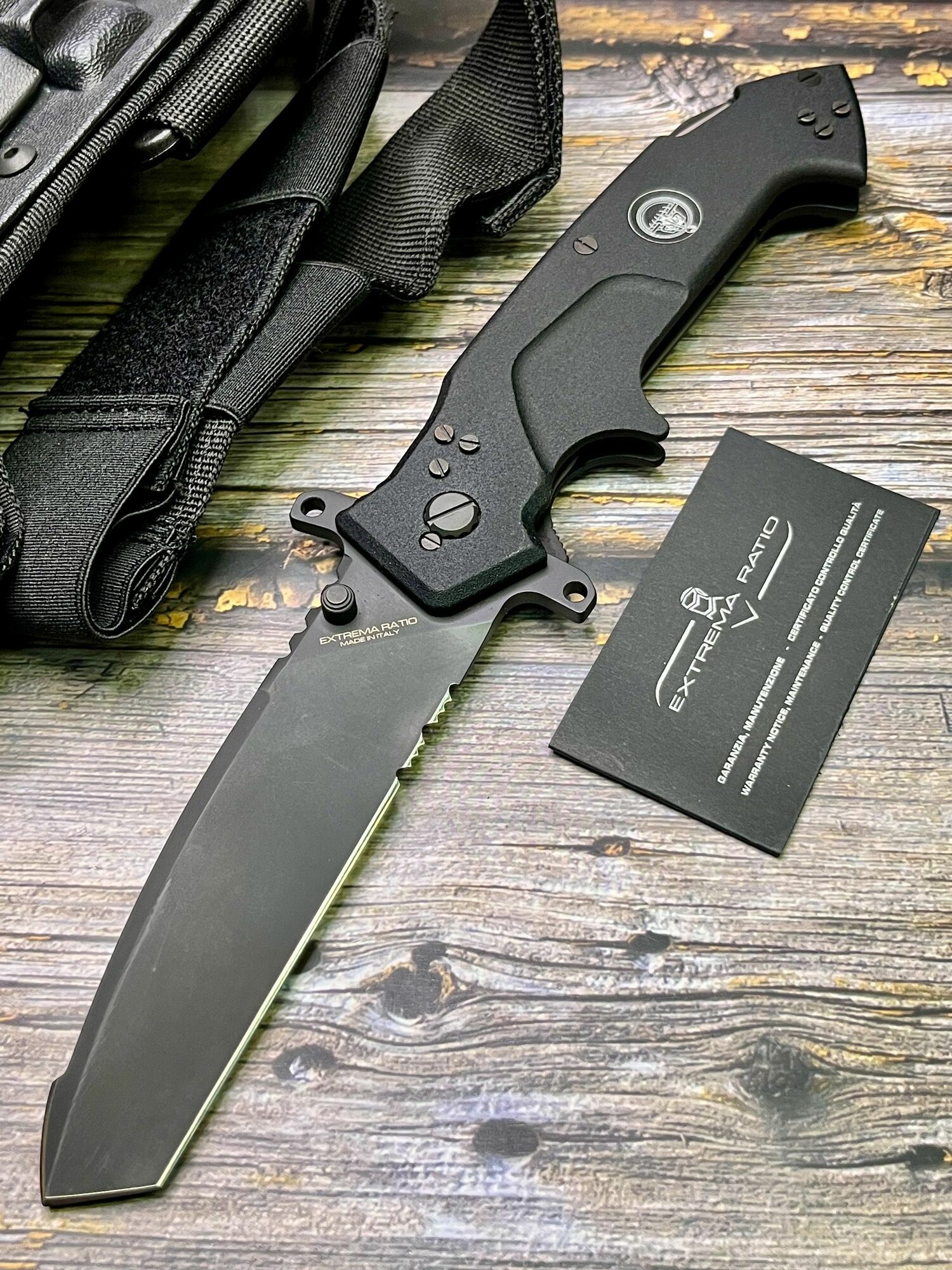 Нож складной Extrema Ratio EX0139BLK Glauca B1, Ruvido Handle