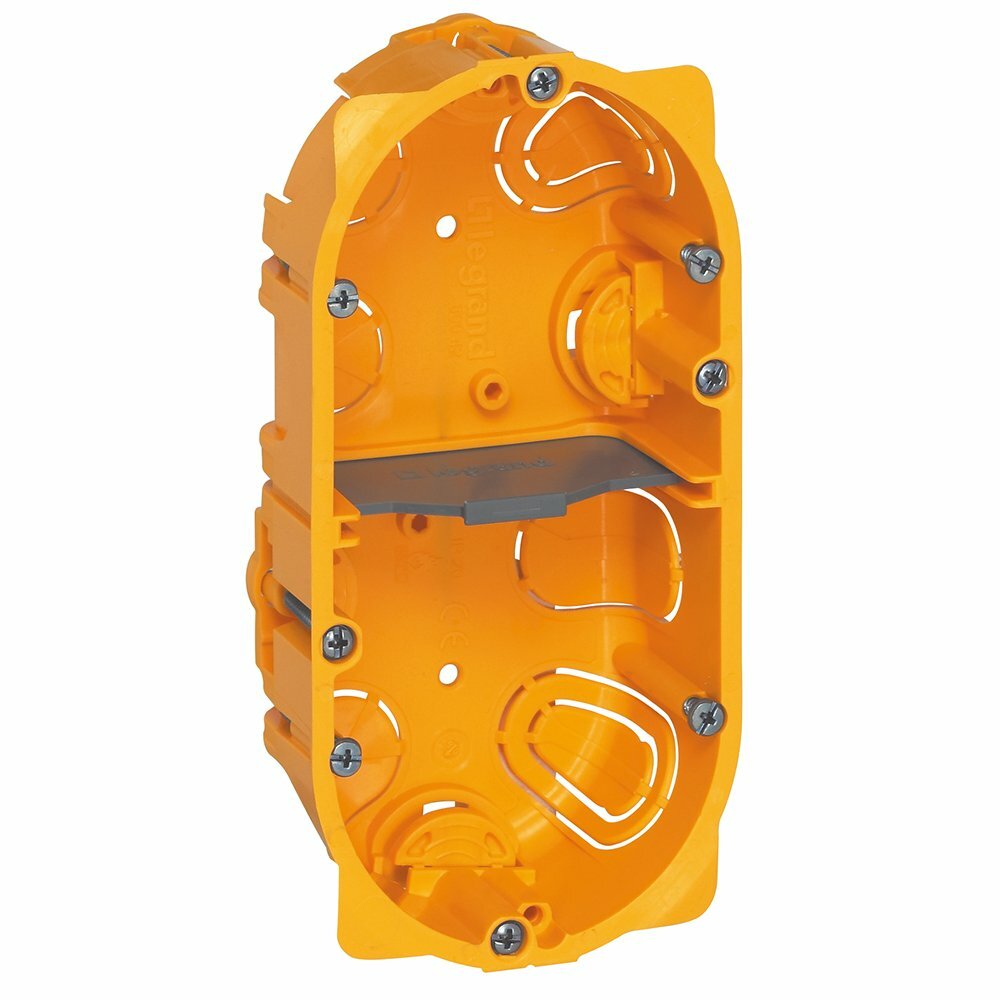 Legrand Batibox Коробка встраиваемая монтажная для сухих перегородок 2п гл.40мм, 080042