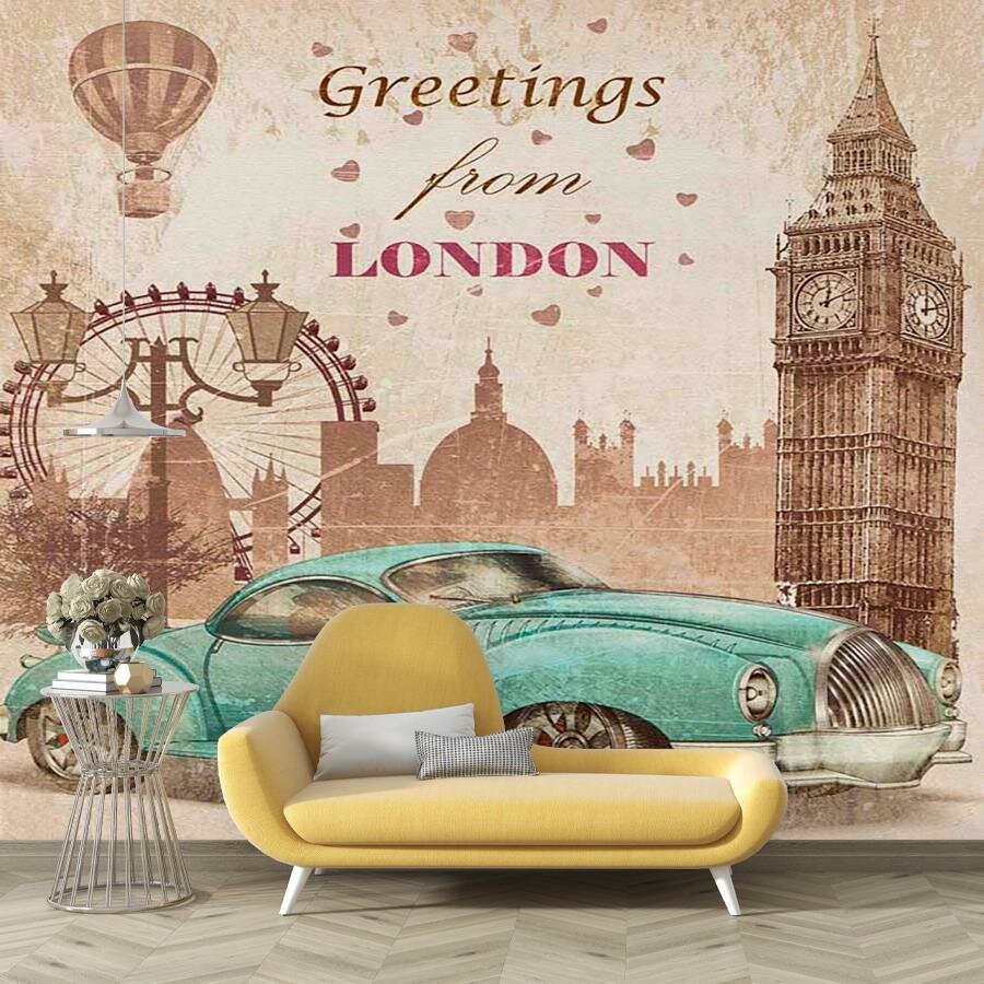 Фотообои Ретро Биг бен 9-524-S 265 х 240 см (ВхШ) Бесшовные, флизелиновые, влагостойкие обои MasterFresok