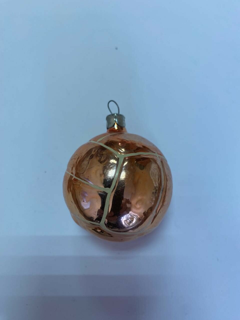 Игрушка на елку Футбольный мяч Винтаж из СССР