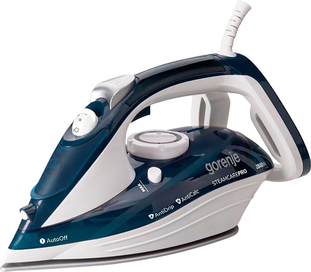 Утюг Gorenje SIH2800TQC, керамическая подошва, 2800W, 350 мл