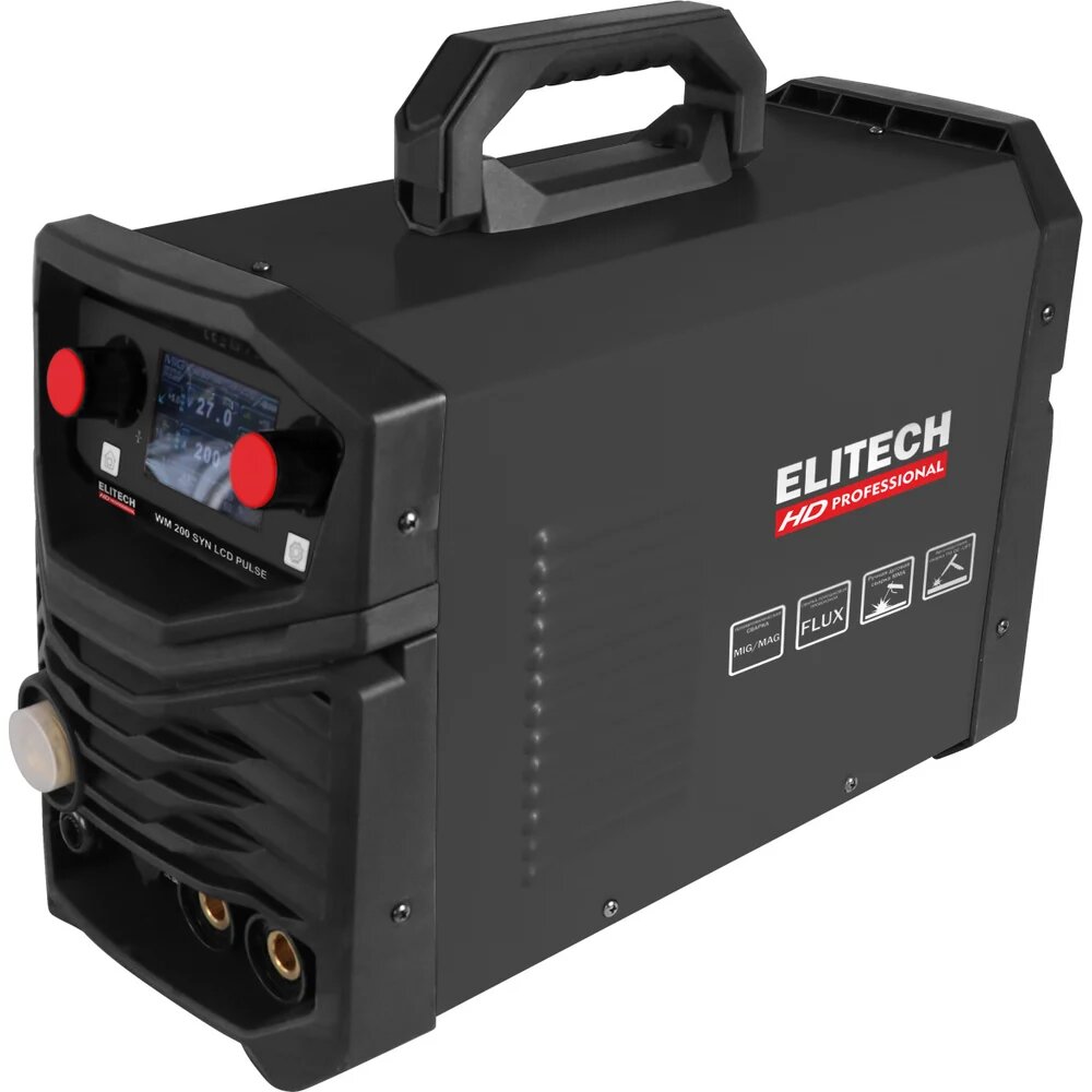 Инверторный сварочный аппарат Elitech HD WM 200 SYN LCD Pulse 204473