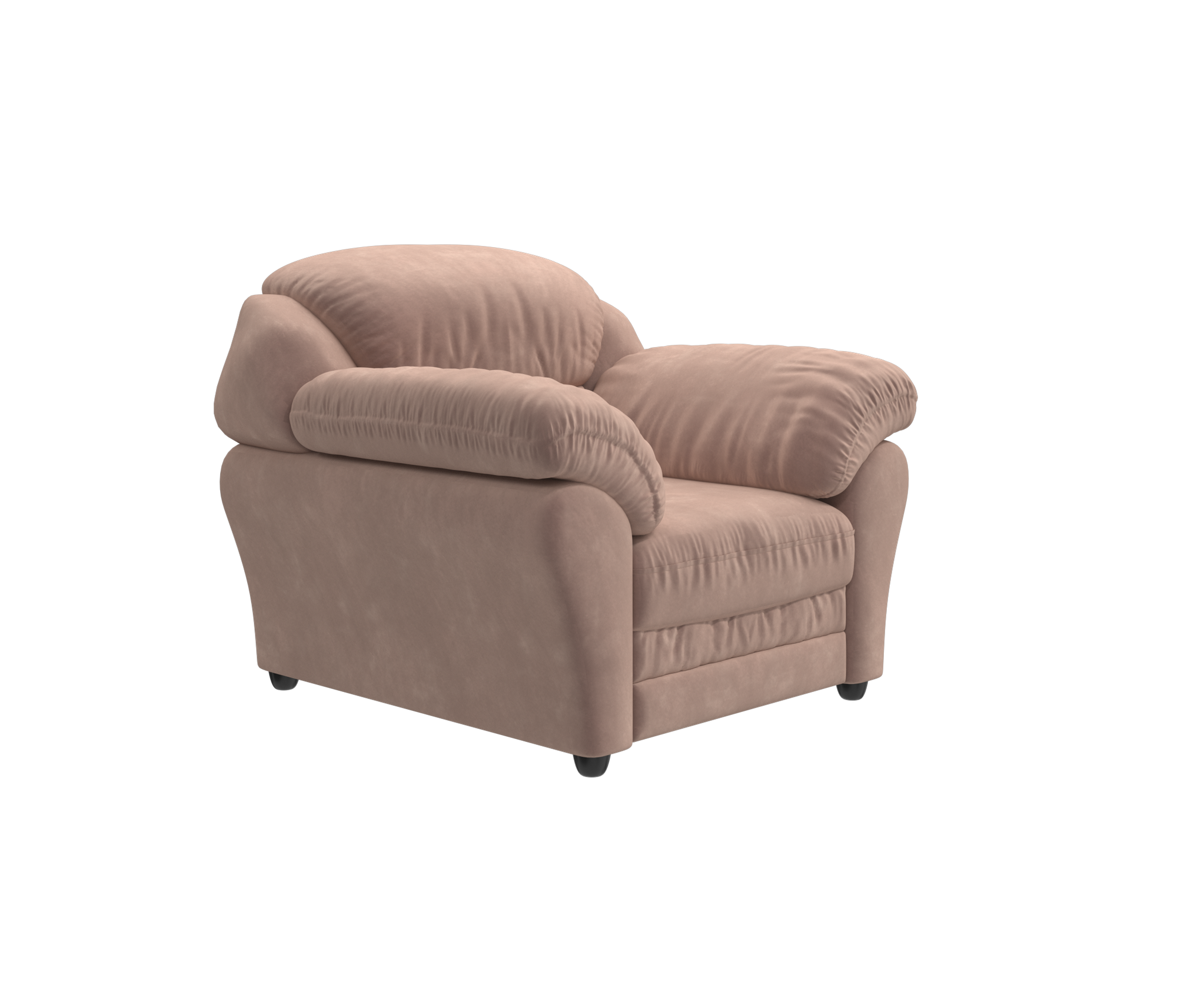 Кресло "Казанова" Jawa 04, велюр, с подлокотниками, обивка из велюра, цвет розовый