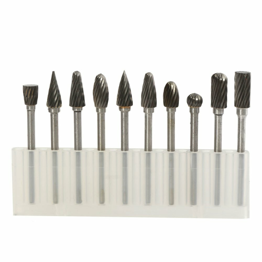 Инструмент 10 борфрез + 6 фрез + локатор для резьбы по дереву + набор патронов