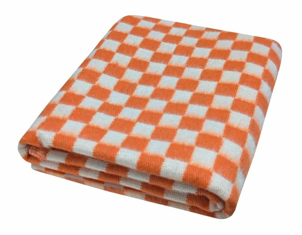 Детское байковое одеяло Малыш 75х90 Оранжевый