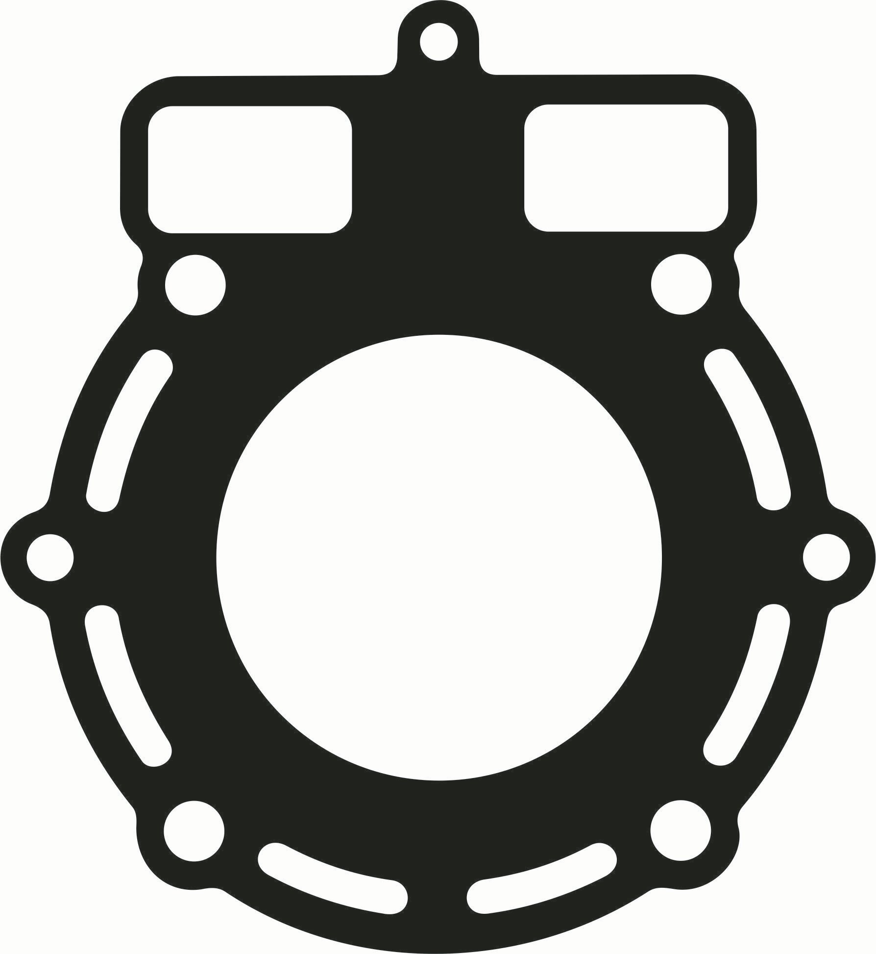 Прокладка ГБЦ для мотоцикла KTM 250 EXC/400 EXC/450 EXC/525 EXC/540 SXS (артикул SVF-13358)