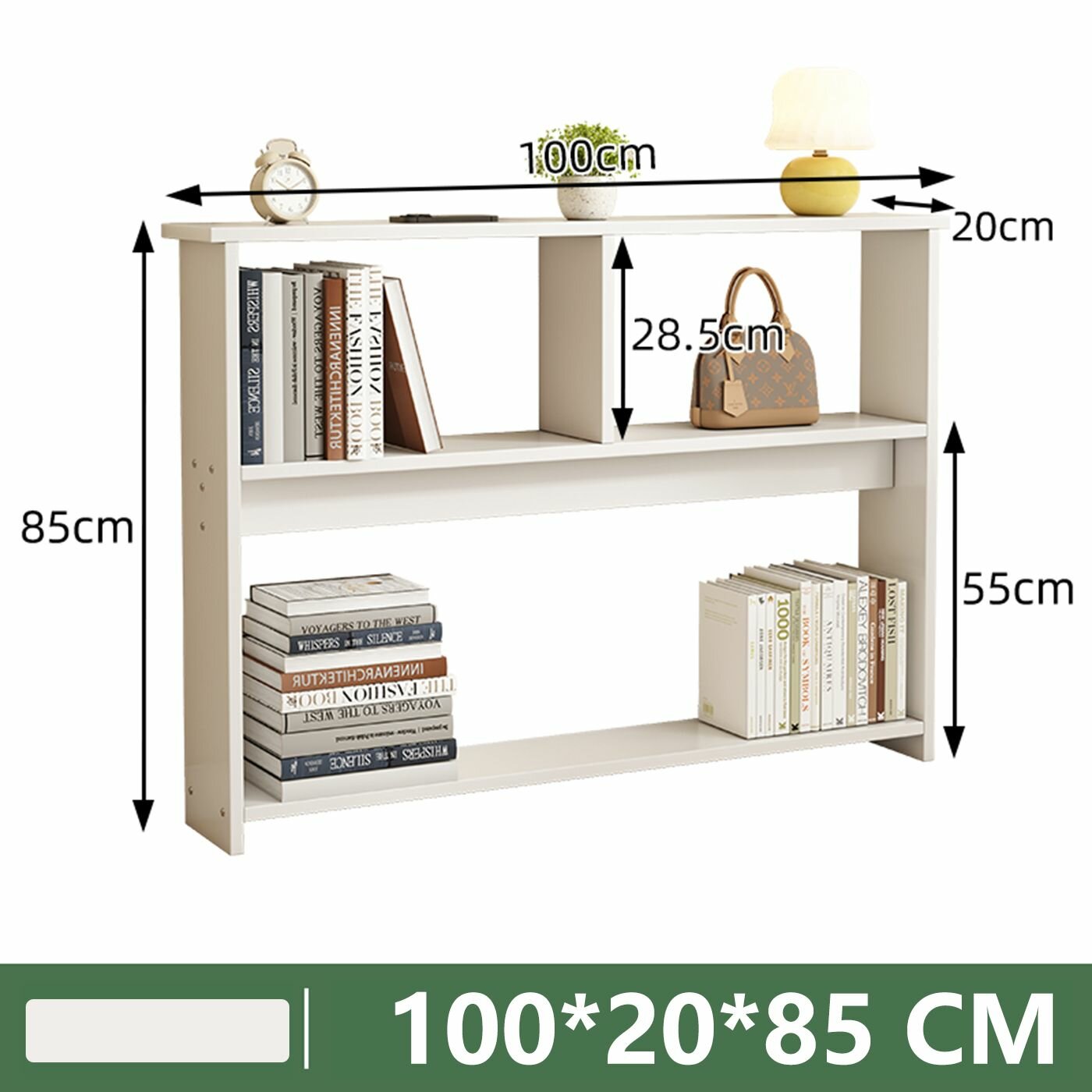 Консольный столик деревянный, С полками, для небольших квартир
