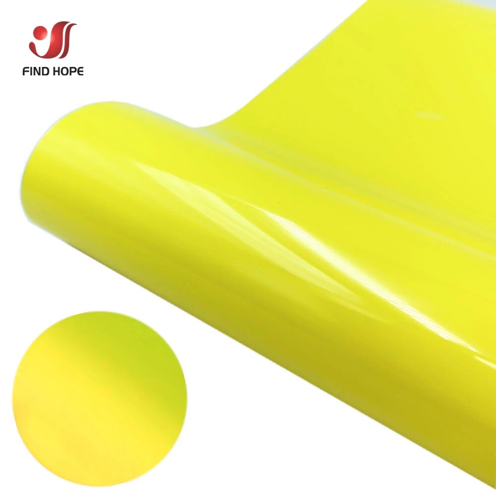 Светящийся винил HTV для термопечати 12in x 10in(30x25cm), Yellow(golw in dark)