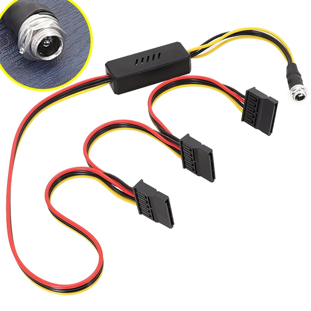 Разветвители кабеля питания DC5.5x2.5 для ПК, светодиодных лент, вентиляторов и устройств DC5525