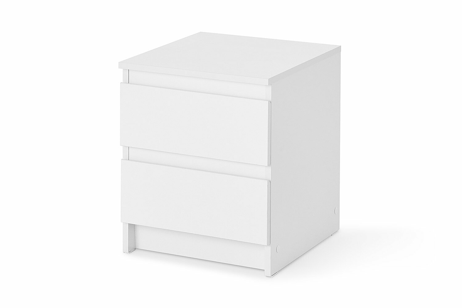 Тумба напольная Stern, 40х49,7х43,3 см, для спальни, 2 ящика, матовый фасад, ЛДСП, цвет белый