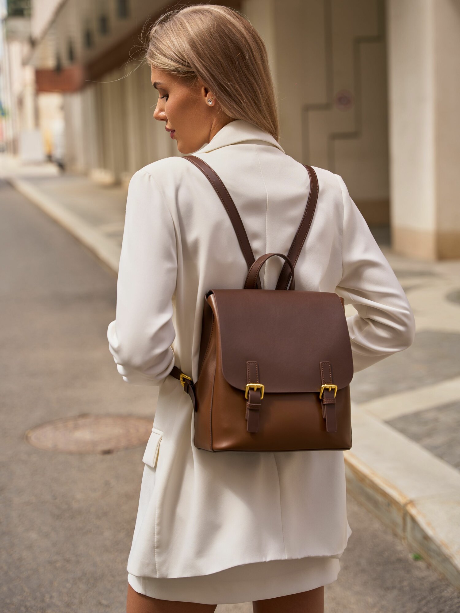 Рюкзак Daniele Riccardi F_stream, женский, кожа, водонепроницаемый