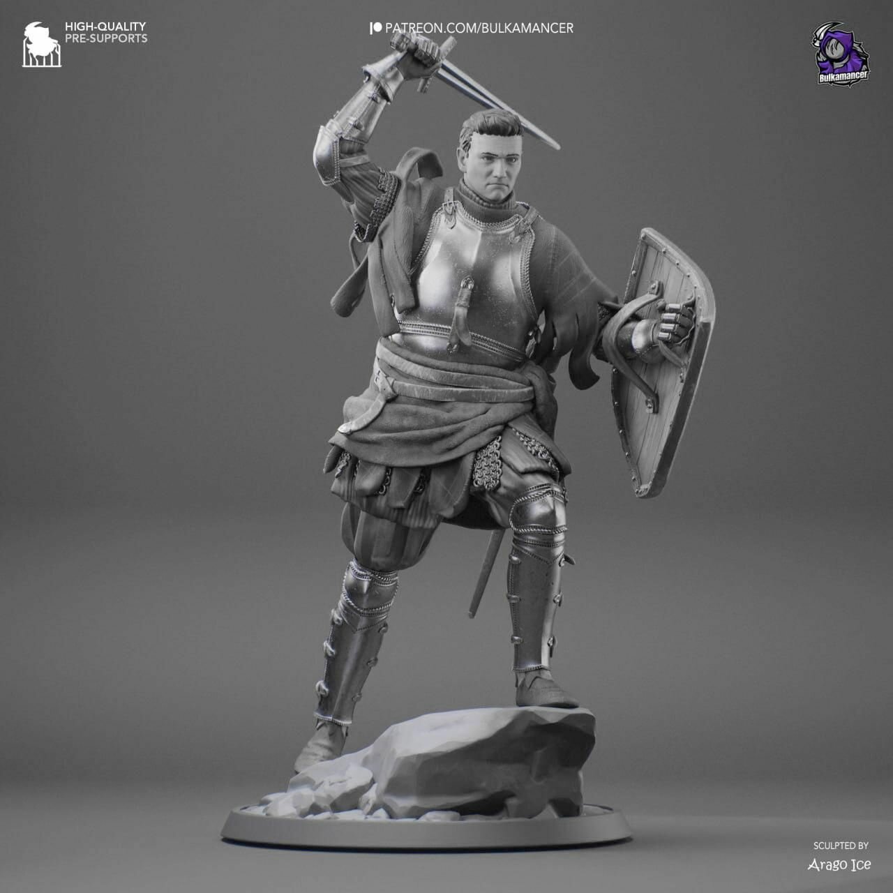 Фигурка под покраску Генрих-Henry Kingdom Come 258 мм