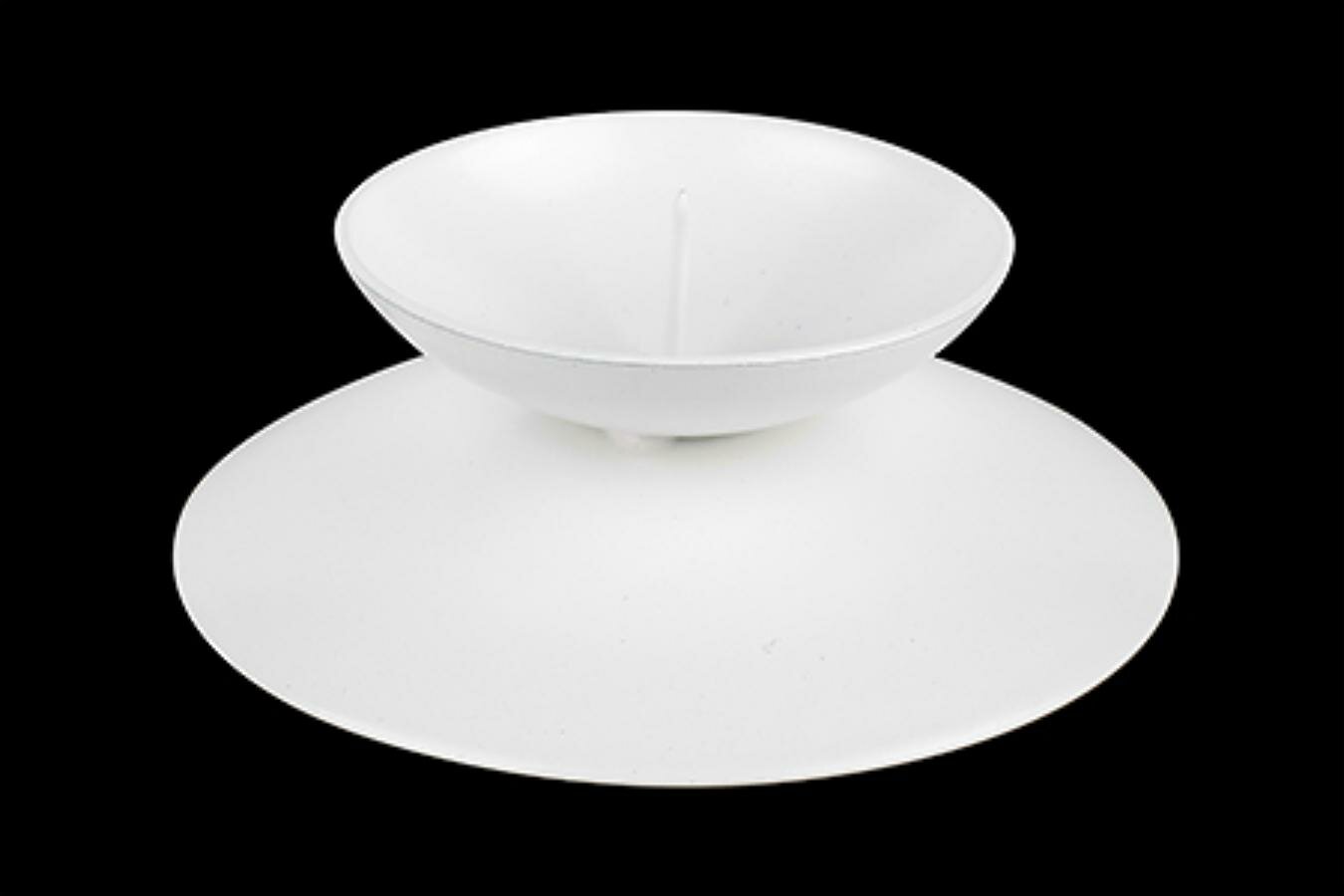 Подсвечник гадальный белый (7x7x3 см.), 1 шт.