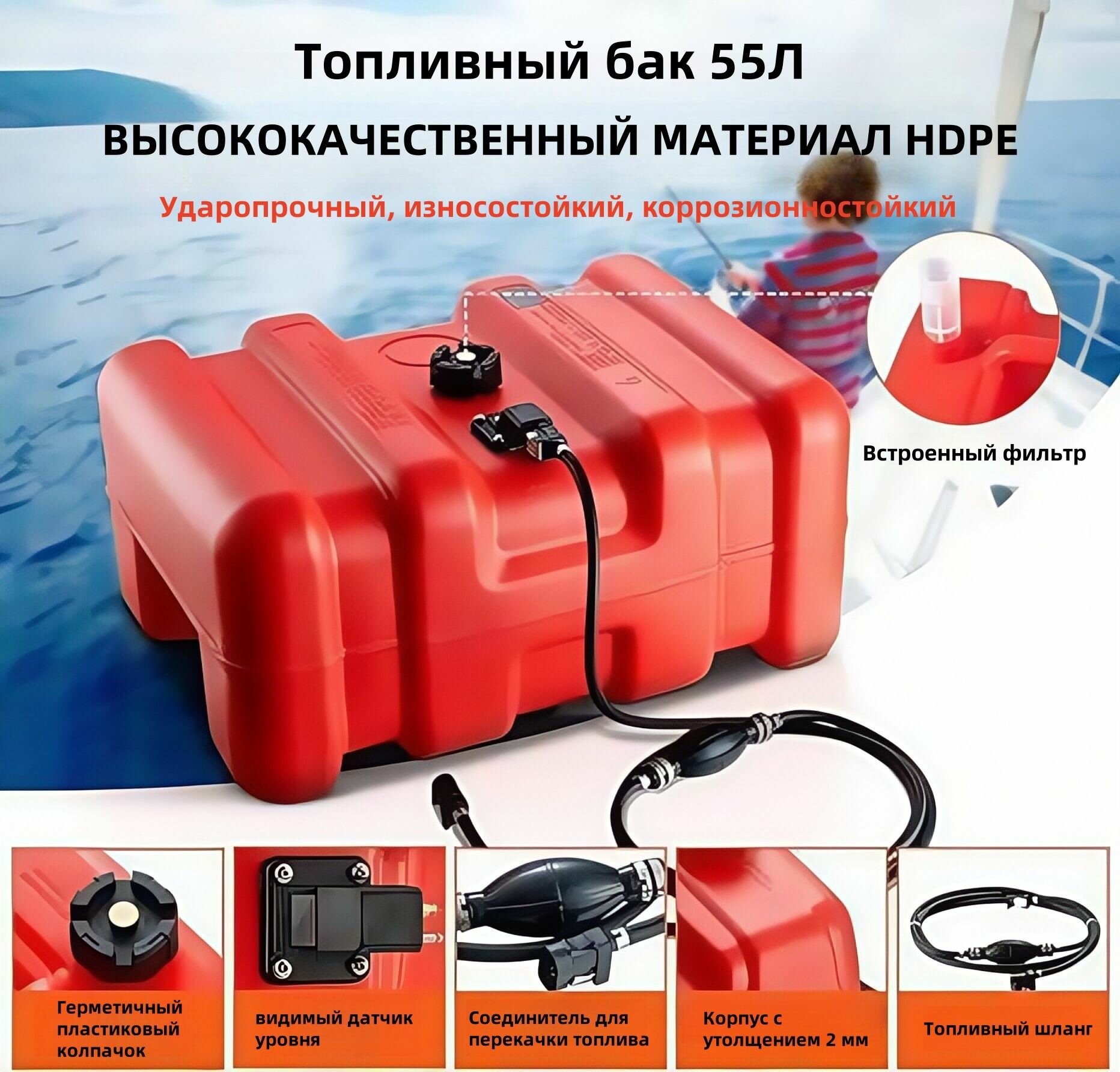 Универсальное крепление для лодочных аксессуаров