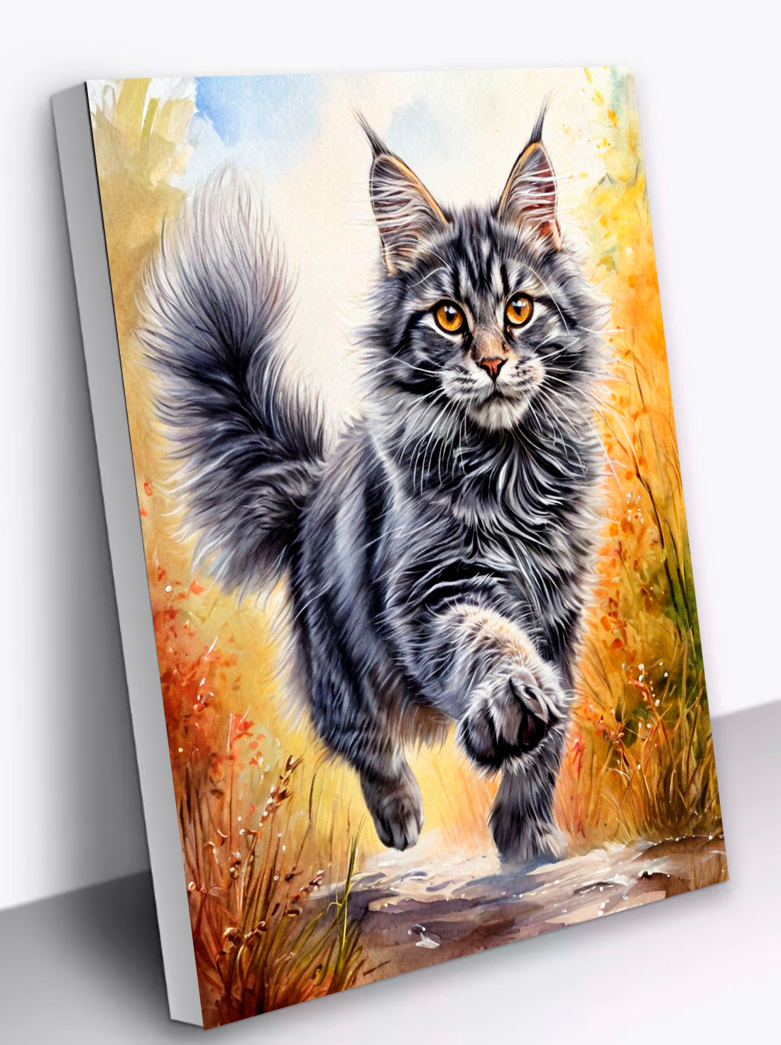 Картина на стену для интерьера "Мейн-кун" 40х50 см, холст на подрамнике, InterHobby