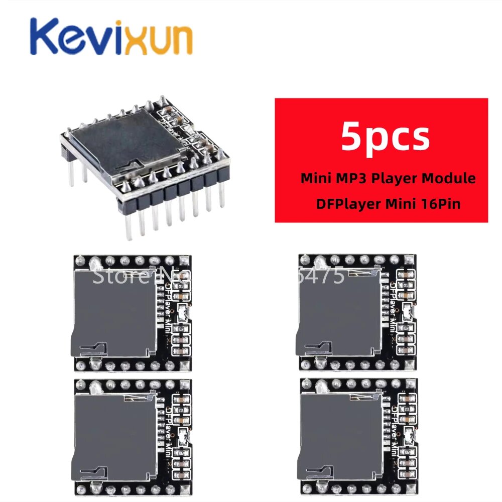 10шт DFPlayer Mini MP3-модуль 16Pin — фото 1