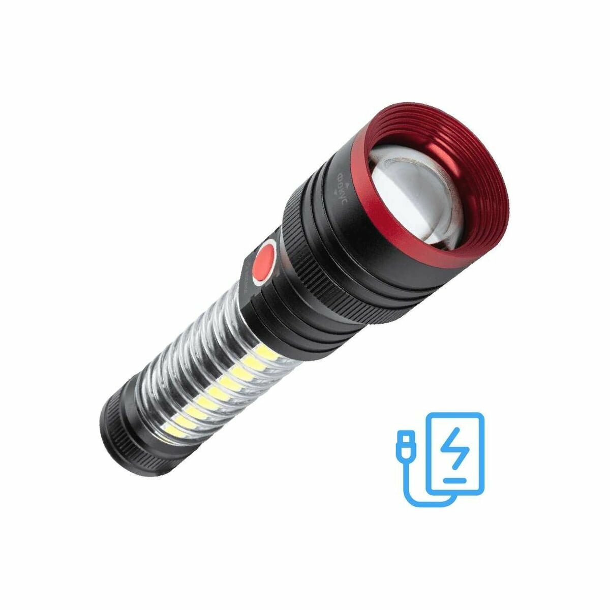 Фонарь ручной KOC132Lit Черный/красный