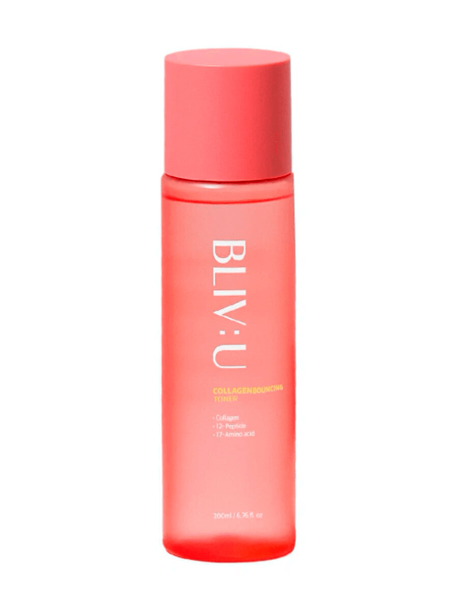Коллагеновый увлажняющий тонер с пептидами Collagen Bouncing Toner 200 мл, BLIV: U