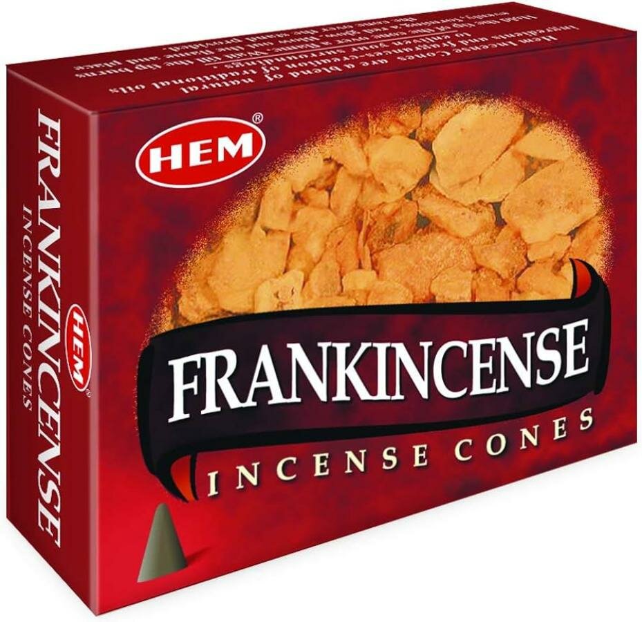 Hem Incense CONES FRANKINCENSE (Благовония конусы ладан, Хем), уп. 10 конусов.