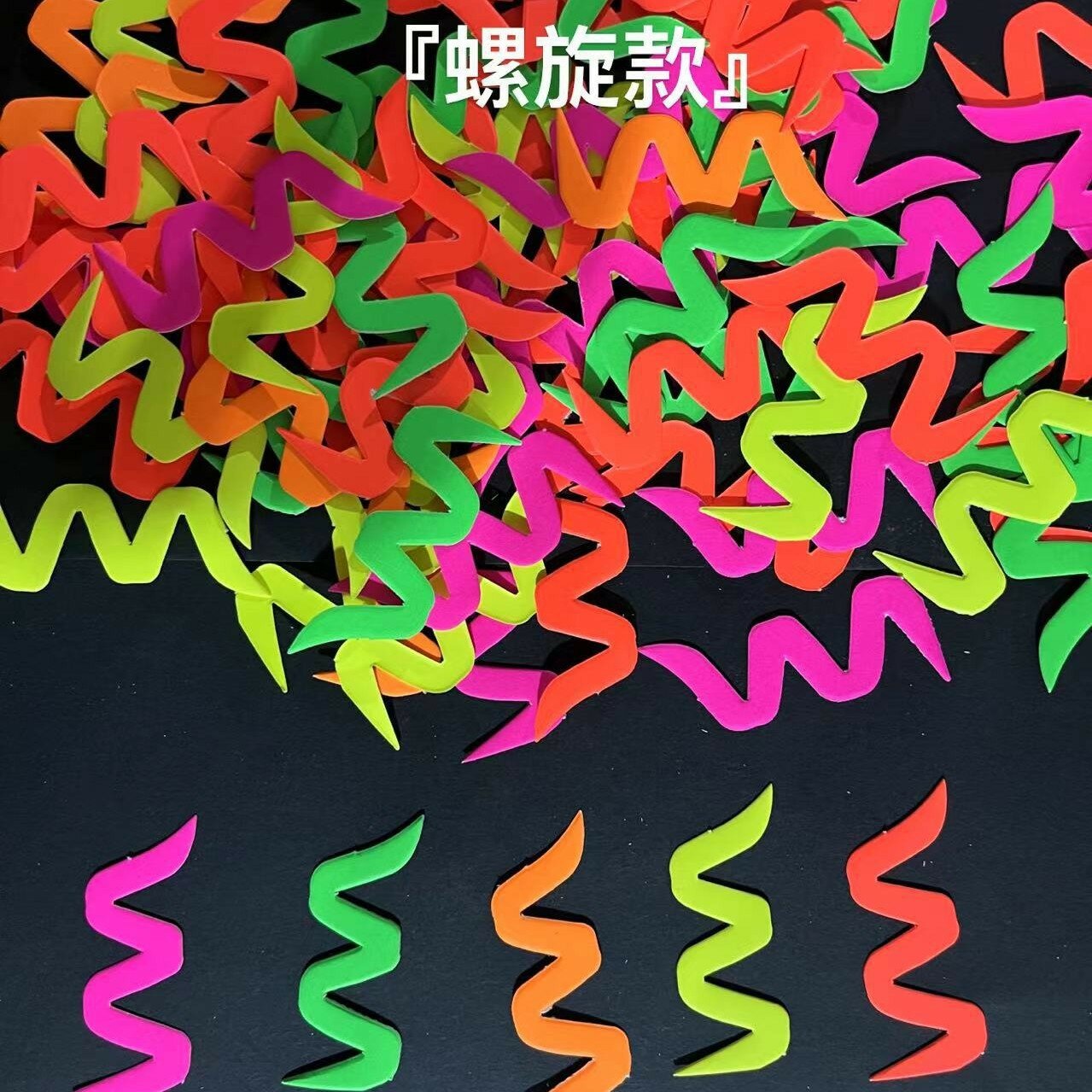 Флуоресцентные пятиконечные звезды, для вечеринок, 100 штук