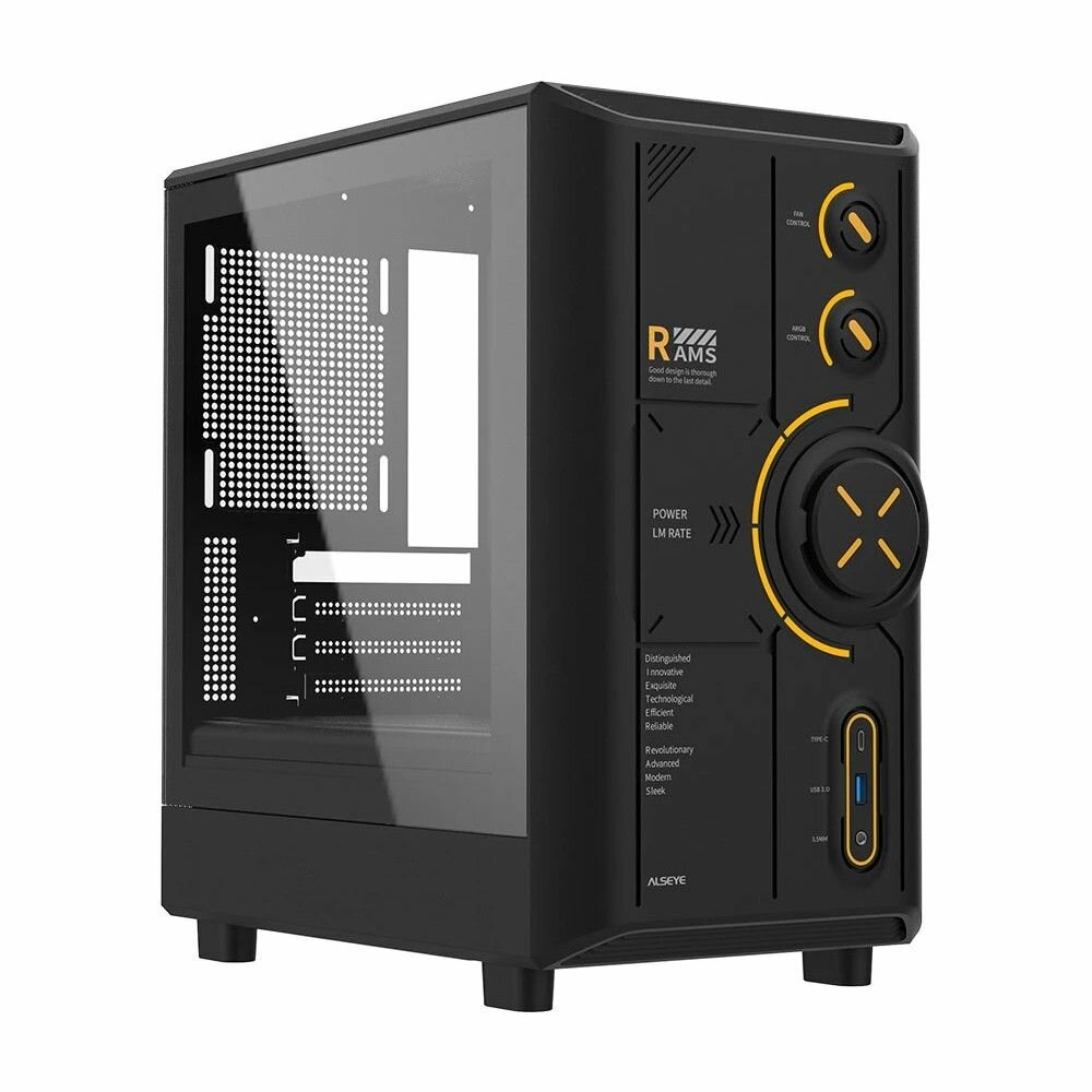 Корпус для ПК ALSEYE RAMS 2.0 240-B, Mini Tower, Micro-ATX, Черный (AS.07.0240)