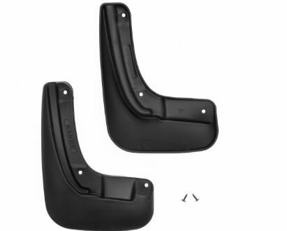 Брызговики AKRADO, для Skoda Rapid, задняя установка, комплект 2 шт, чёрные