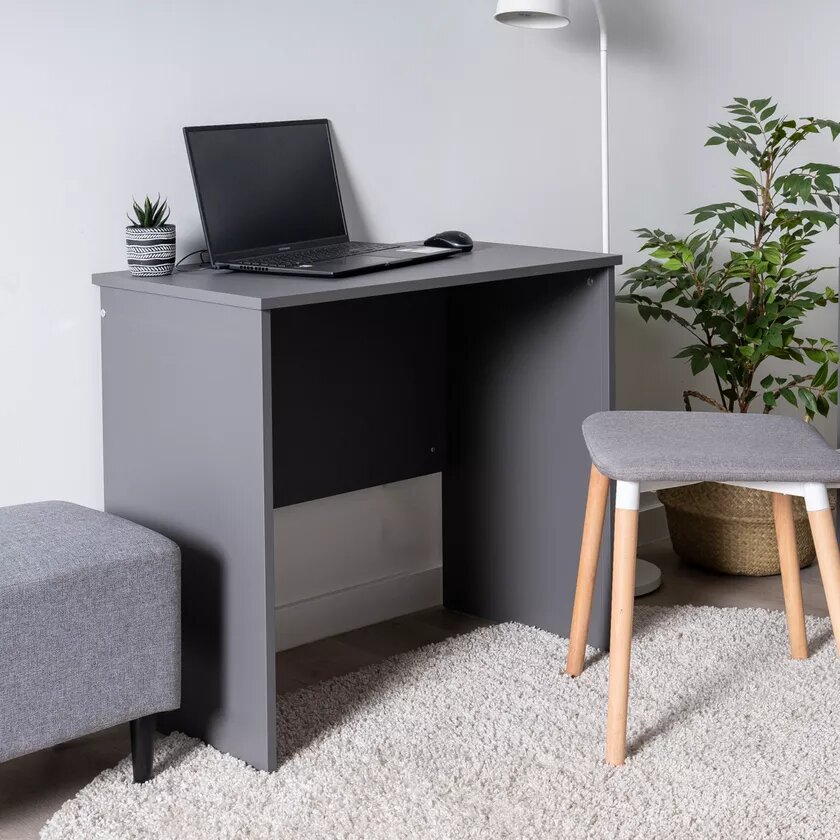 Стол письменный Кастор, серый, 80 см х 50 см х 75 см, приставной
