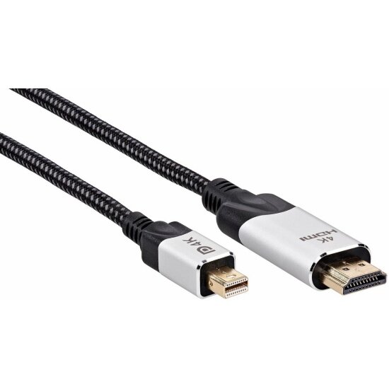 Кабель-переходник Vcom miniDisplayPort(M)-HDMI(M) 4K@60Hz 3м. (CG615M-3.0)