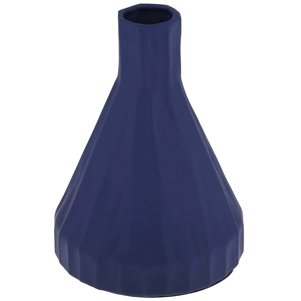 Ваза насьольная керамическая "Мексика" 1л, тонкокаменная керамика, матовая глазурь, цвет - темно-синий