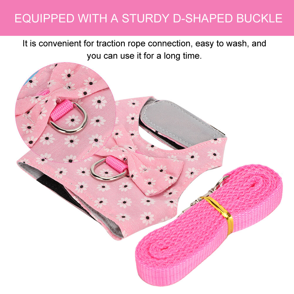 Шлейка для кроликов со свинцовым нагрудным ремнем для хомяка, поводок, аксессуары для мелких животныхL