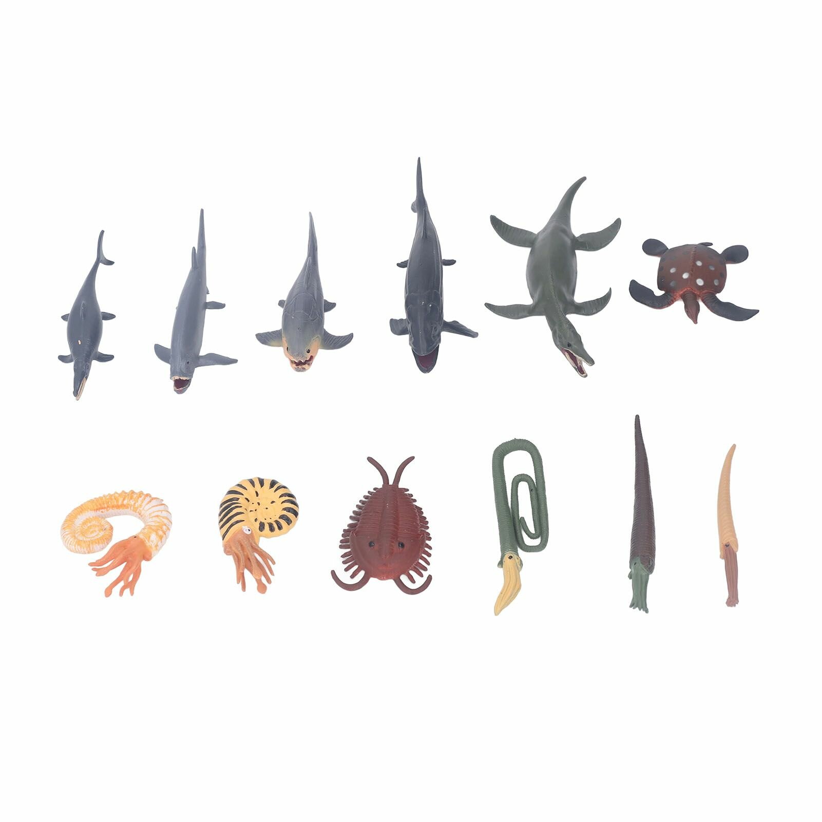 Игрушки с доисторическими морскими животными, реалистичные фигурки, PVC, коллекция из 12 моделей для любителей животных