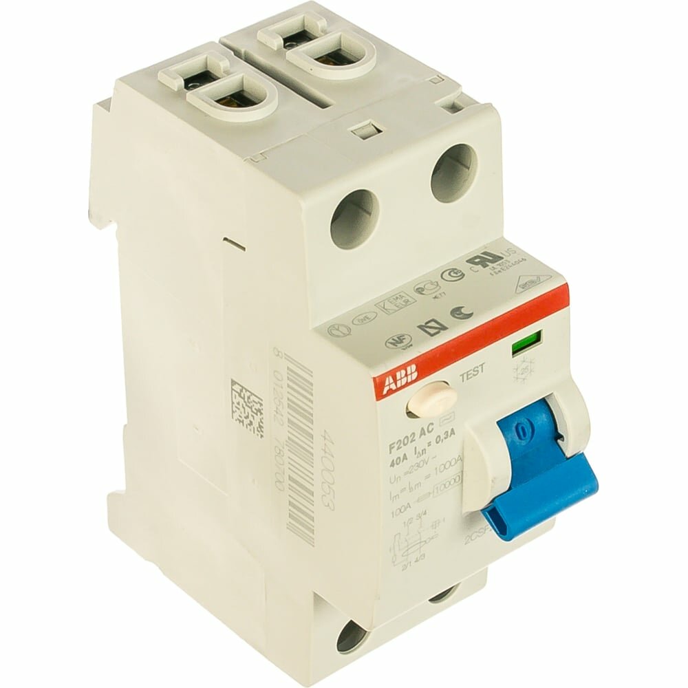 Узо ABB F202 2п 40A 300mA AC