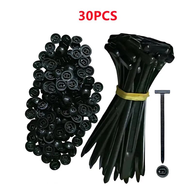 SHENGMEIYU черные нейлоновые самоблокирующиеся кабельные стяжки 30PCS