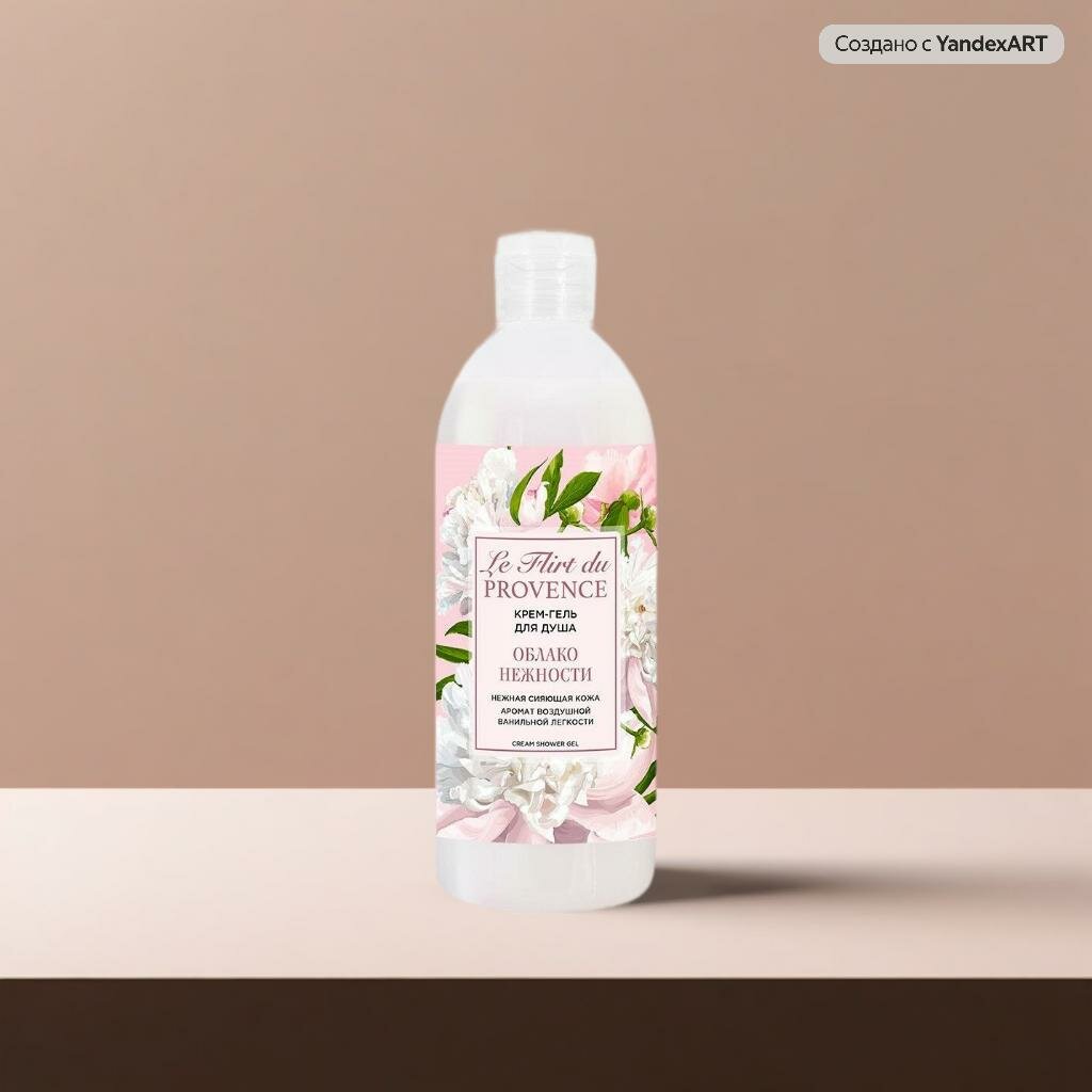 Гель-крем для душа Le Flirt Du Provence "Облако Нежности", унисекс, 500мл