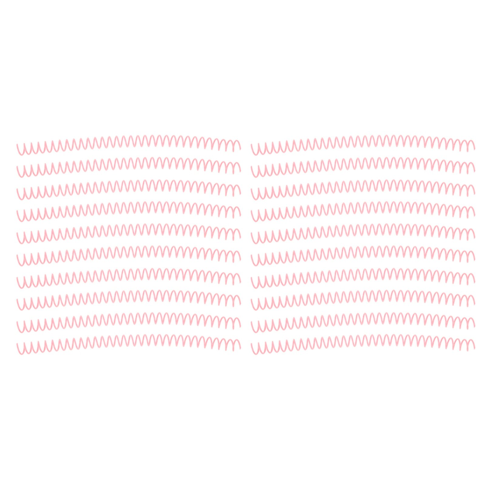 Набор из 20 спиральных переплетных гребенок большой емкости с 30 отверстиями, диаметр 13 мм, розовый.