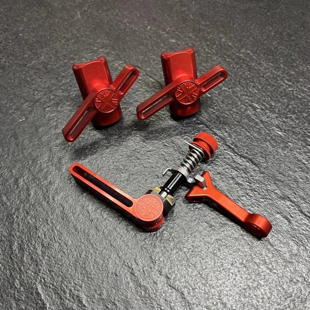 Шарнирный зажим Unionjack для Brompton Cline Pline red