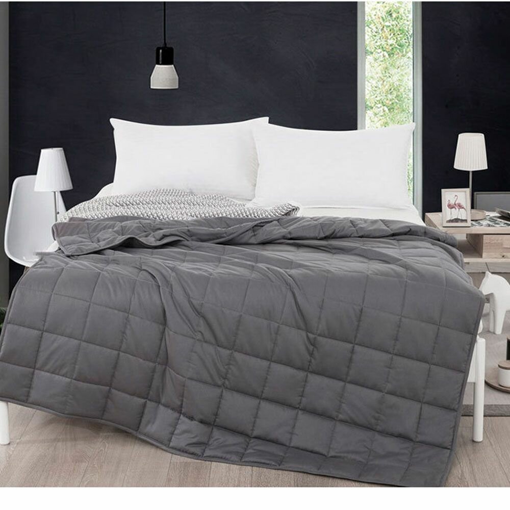 Гравитационное одеяло, вес 6.8 кг, подходит для всех сезонов, снимает стресс и помогает заснуть, доступно несколько цветов