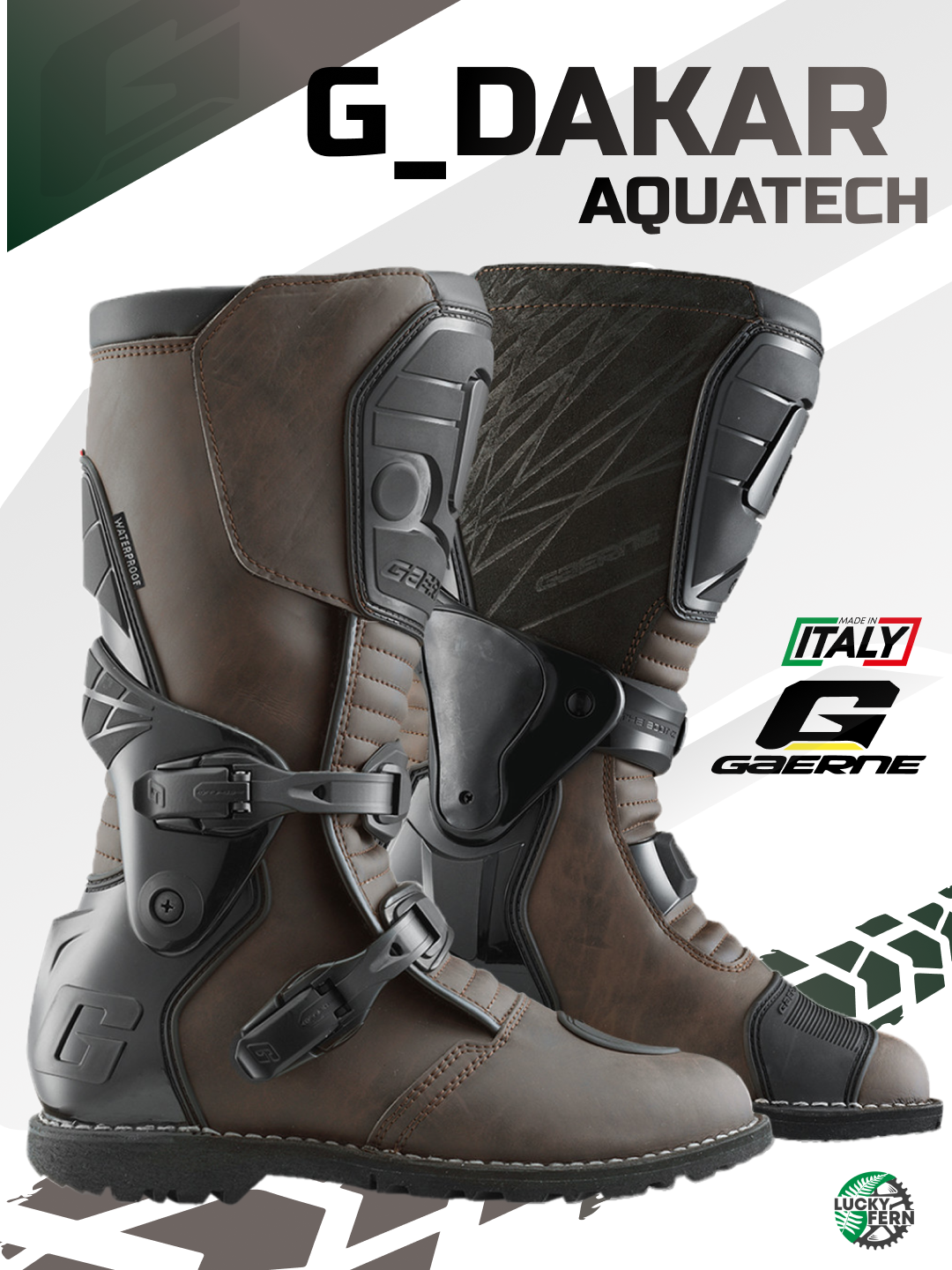 Мотоботы Gaerne G_Dakar Aquatech Brown 46