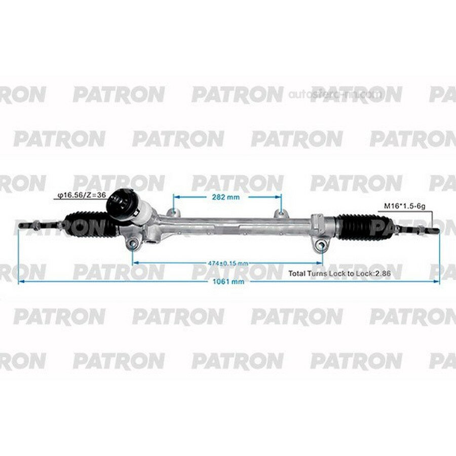 PATRON PSG1044 Рейка рулевая KIA SOUL II (PS) 14-