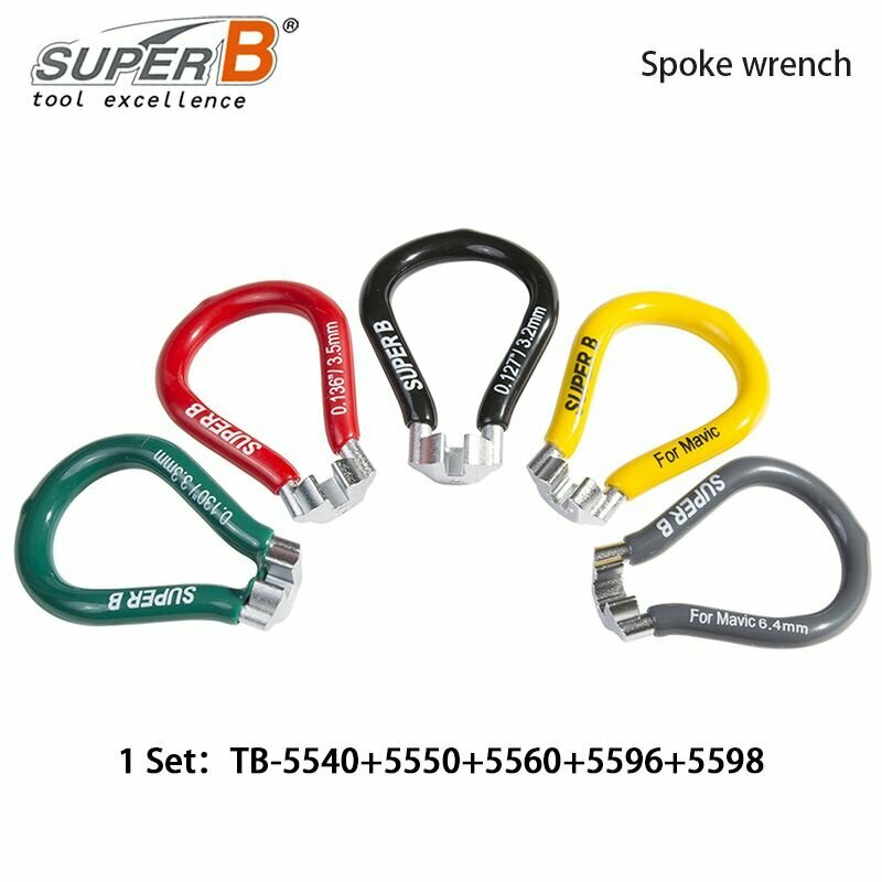 Super B TB-5540/50/60/96/98 велосипедный ключ для спиц для 3,2 3,3 3,5 Mavic 5,65 Mavic 6,4 мм инструмент для ремонта ниппеля велосипеда -kpa