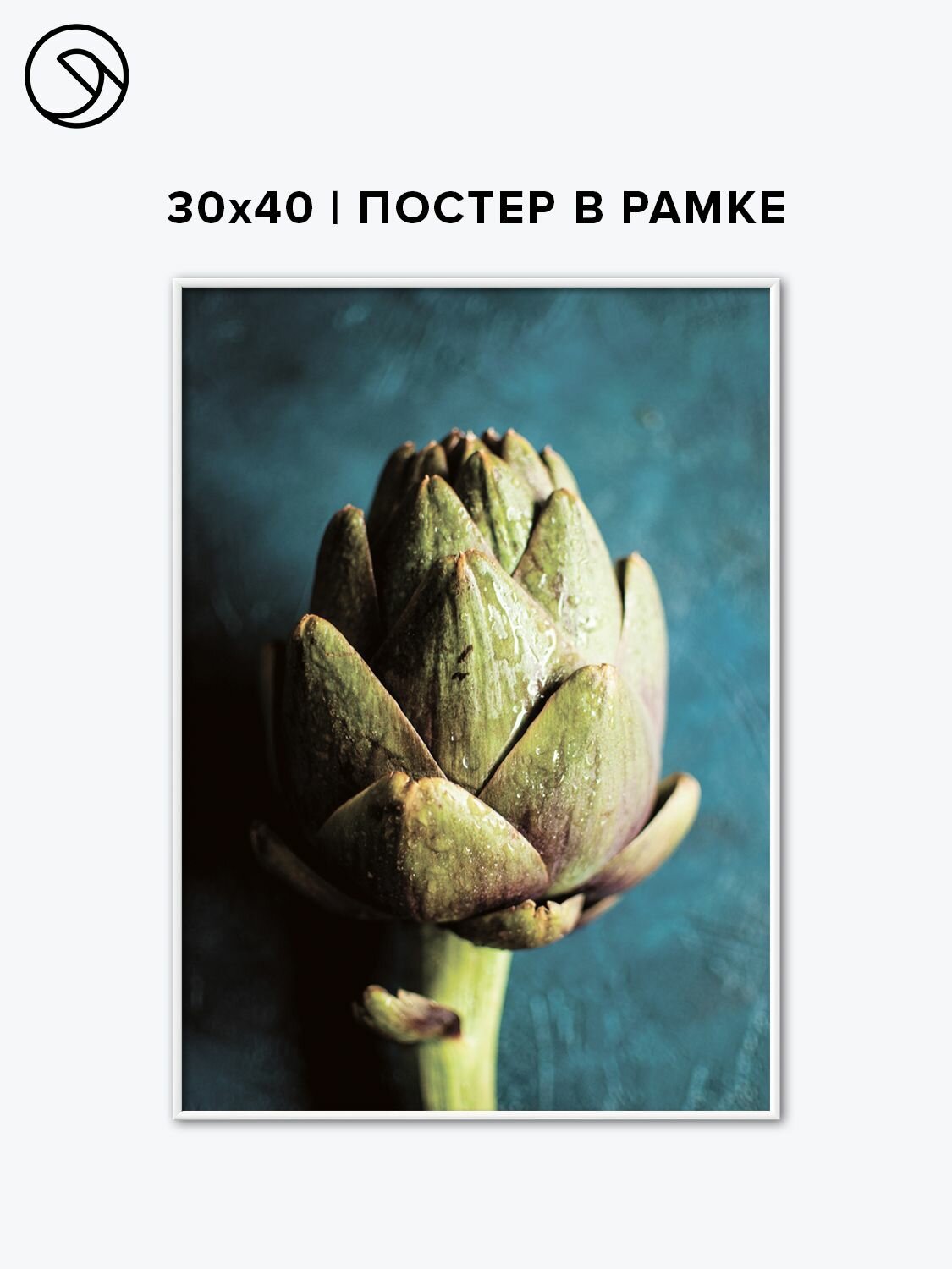 Постер 30х40 в рамке Postermarkt Артишок